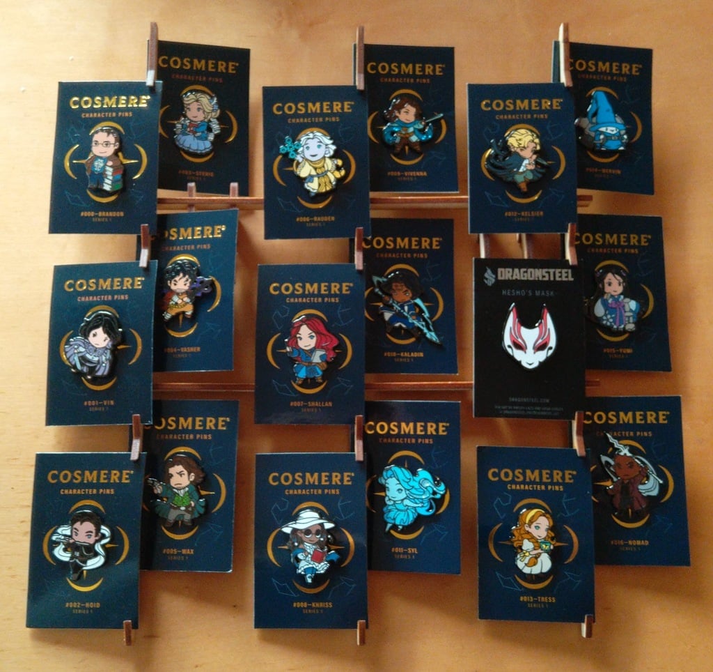 Minimalistic Cosmere Pin Series Display (Laser or Printed) by Be ...