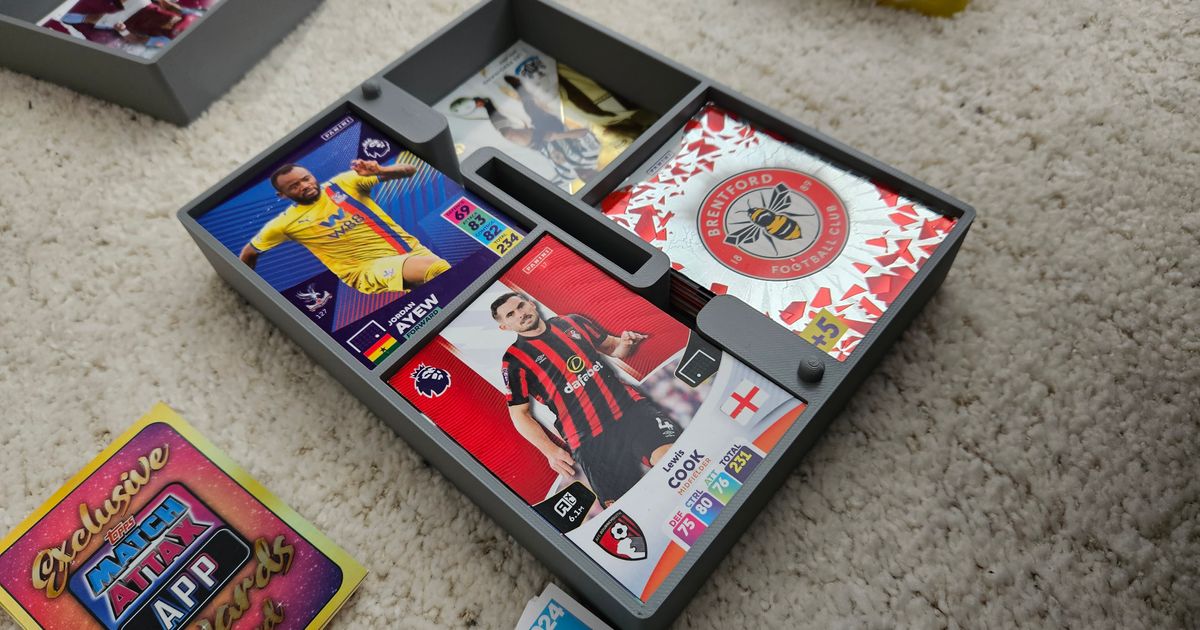 Stackable Trading Card Storage Trays by FreeMiniatures | Download free ...