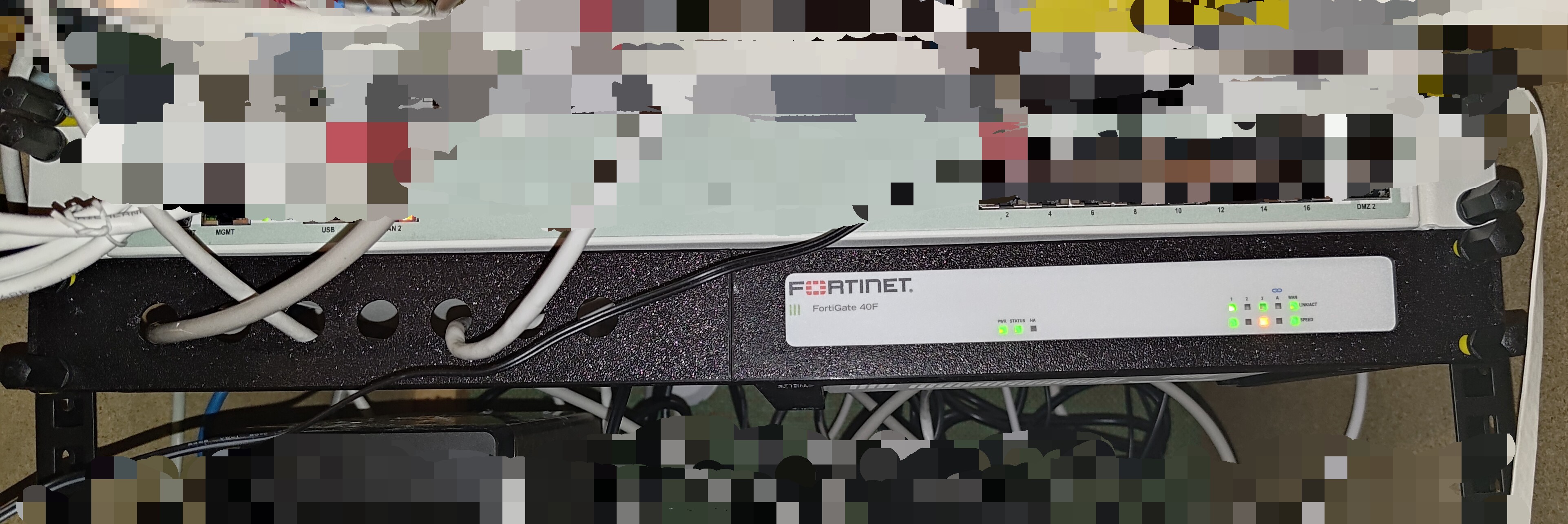 Fortigate 40F Bracket with holes for cables by Gadgit | Download free ...