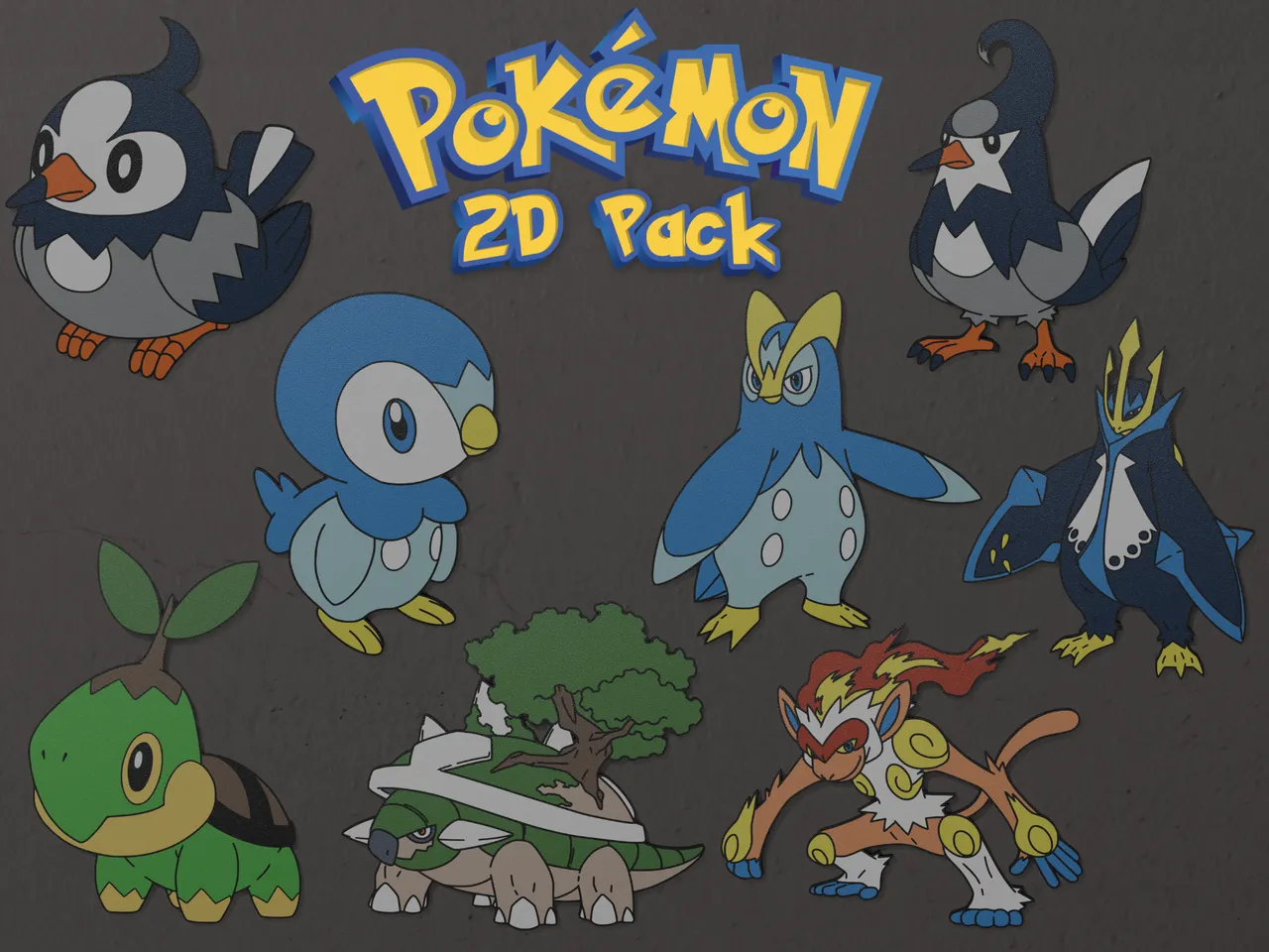 Pokemon 2D Pack #1 by Gelo | Download free STL model | Printables.com