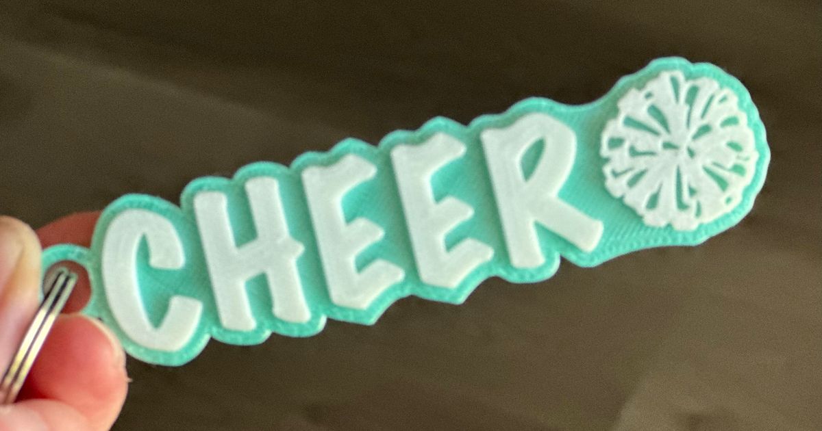 Cheer Keychain by MKLand | Download free STL model | Printables.com
