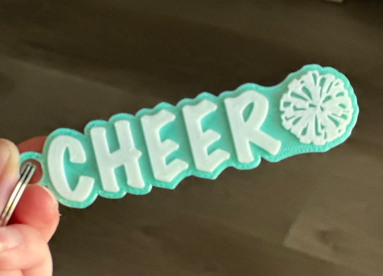 Cheer Keychain by MKLand | Download free STL model | Printables.com