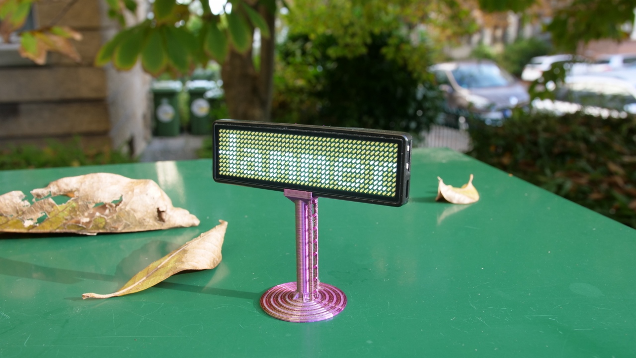 LED Name Badge Display Stand by Makkuro | Download free STL model ...