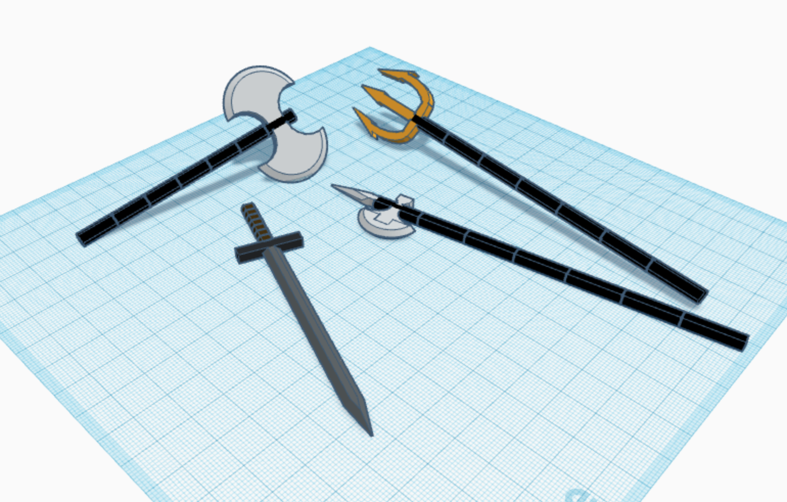 Dummy 13 melee weapon pack #2 by Random-name | Download free STL model ...