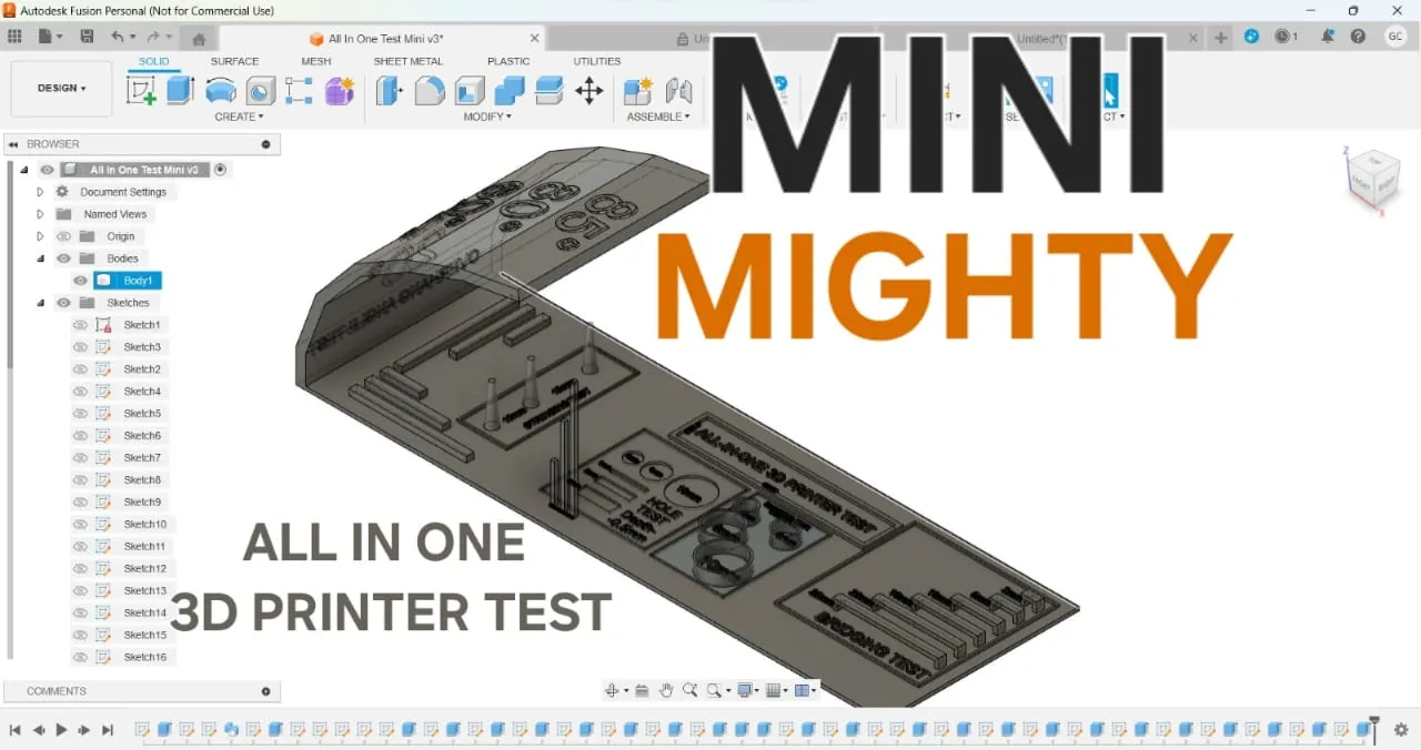 All in one MINI 3d Printer test by GT_coder2000 | Download free STL ...