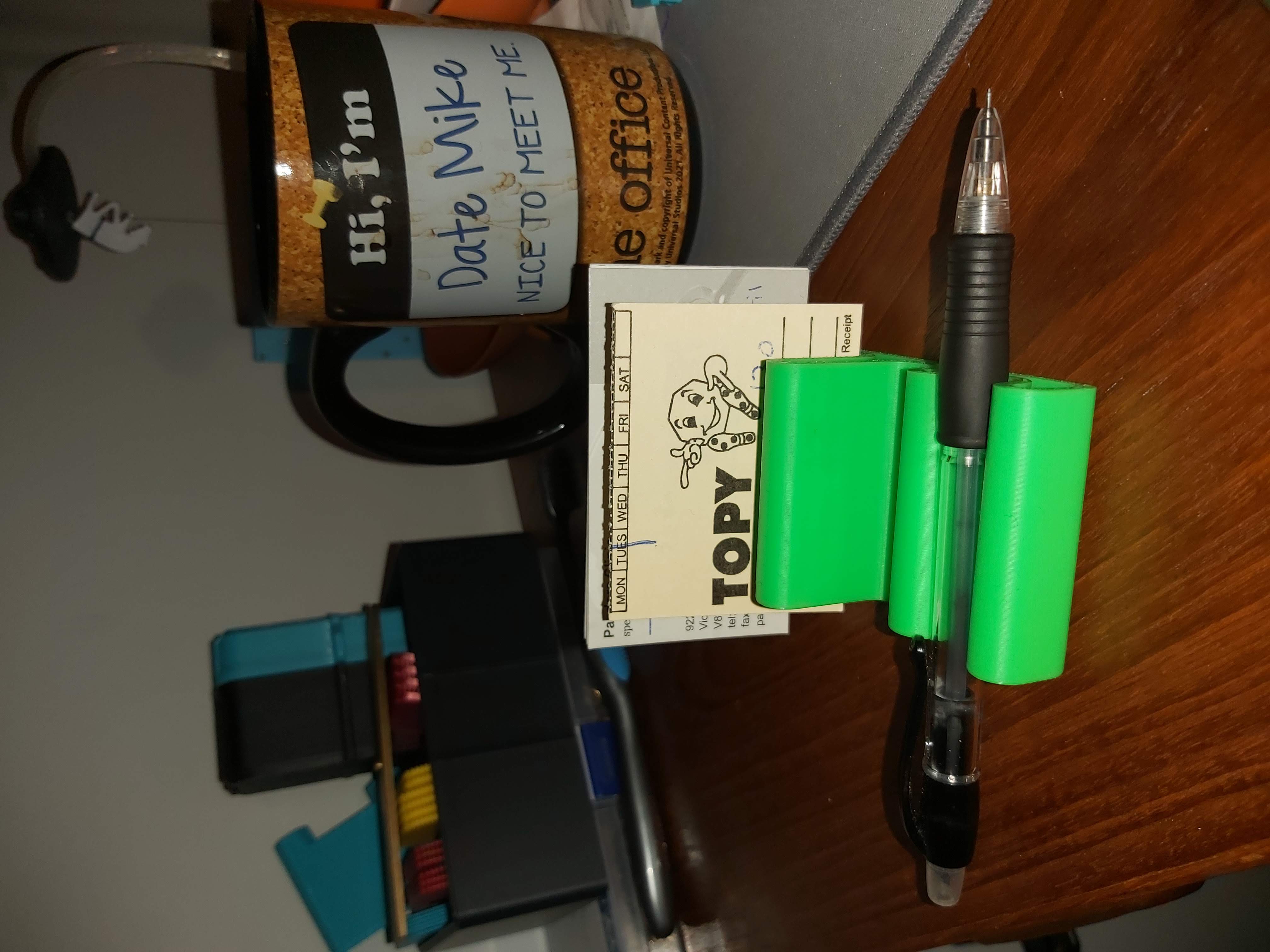 Modern Business Card Holder / Desk Organizer by Milton Cabrera | Download free STL model ...