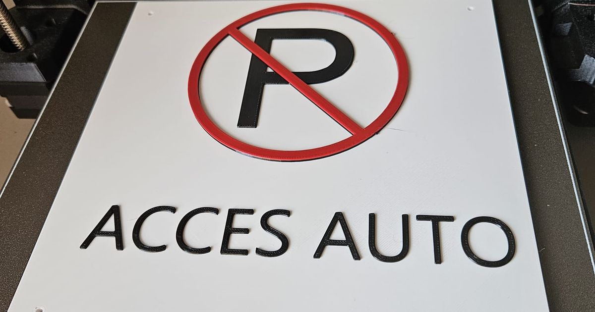 No Parking Sign - Acces Auto (in Romanian) by jikhan | Download free ...