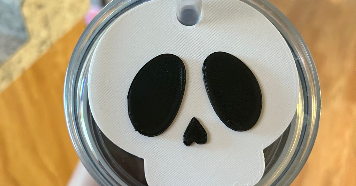 SKULL LID COVER 40oz by Staceyluvs3d | Printables Store