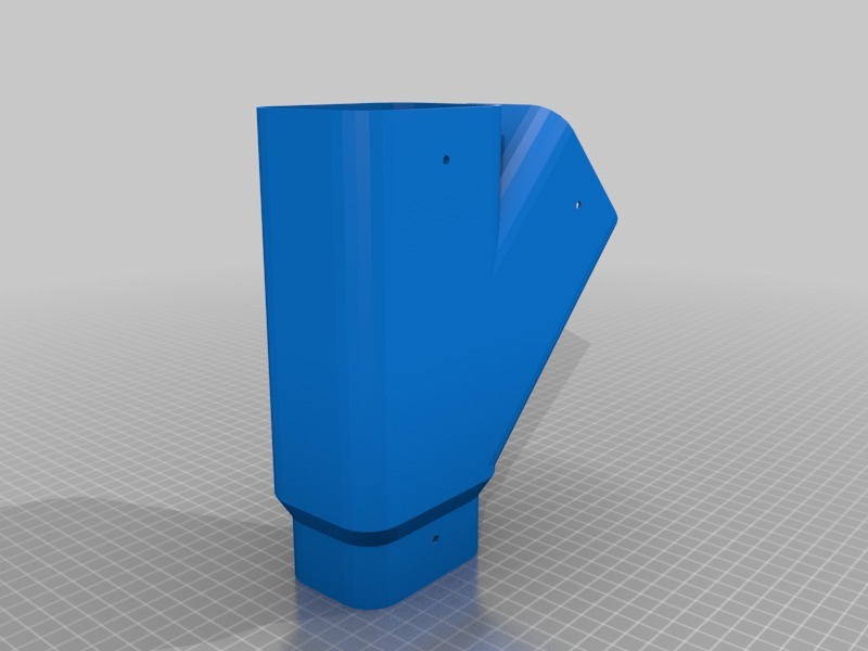 Customizable Gutter Downspout "T" Junction by fardog | Download free ...