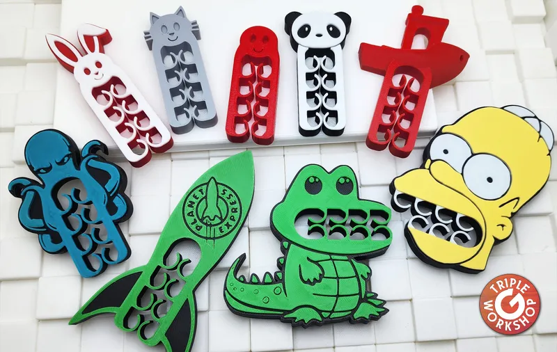 Alligator Chip Clip von Triple G Workshop | Kostenloses STL-Modell ...