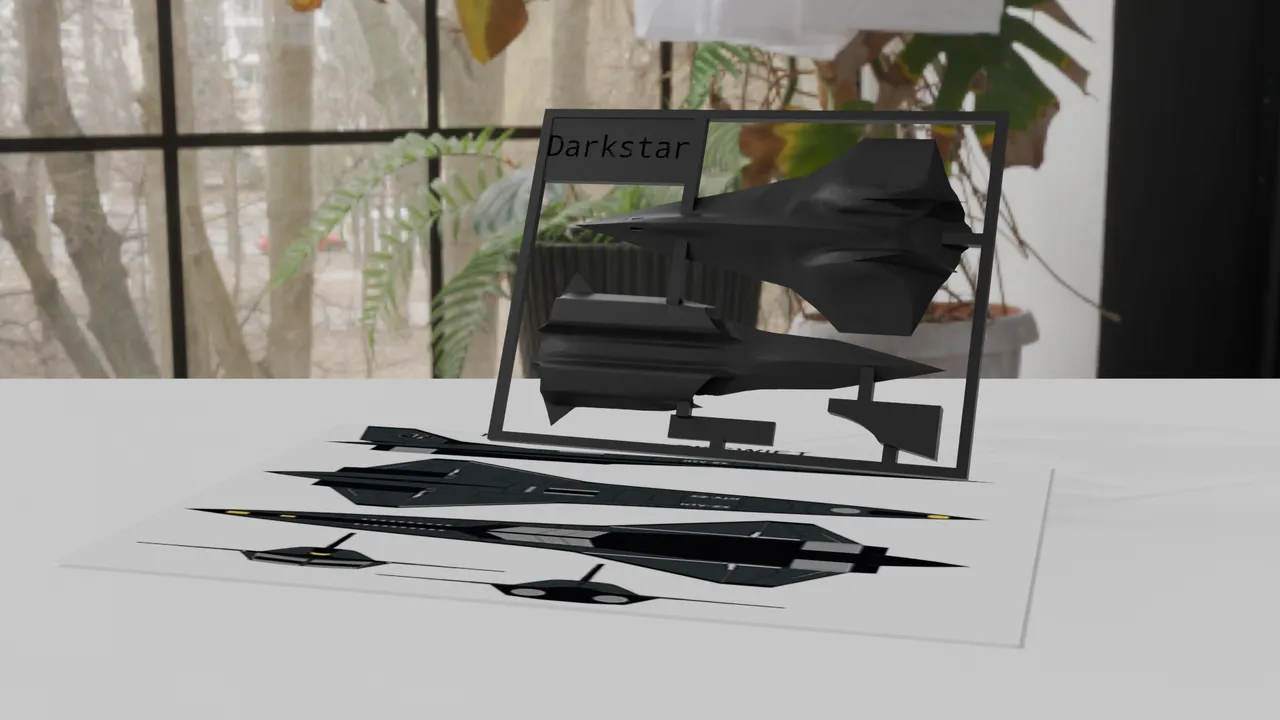 Darkstar plane - Kit Card by Crea_Hicks | Download free STL model ...