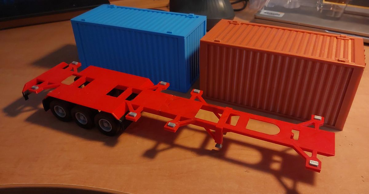 Trailer for Sea Containers (scale 1:43) by KRtekTM | Download free STL ...