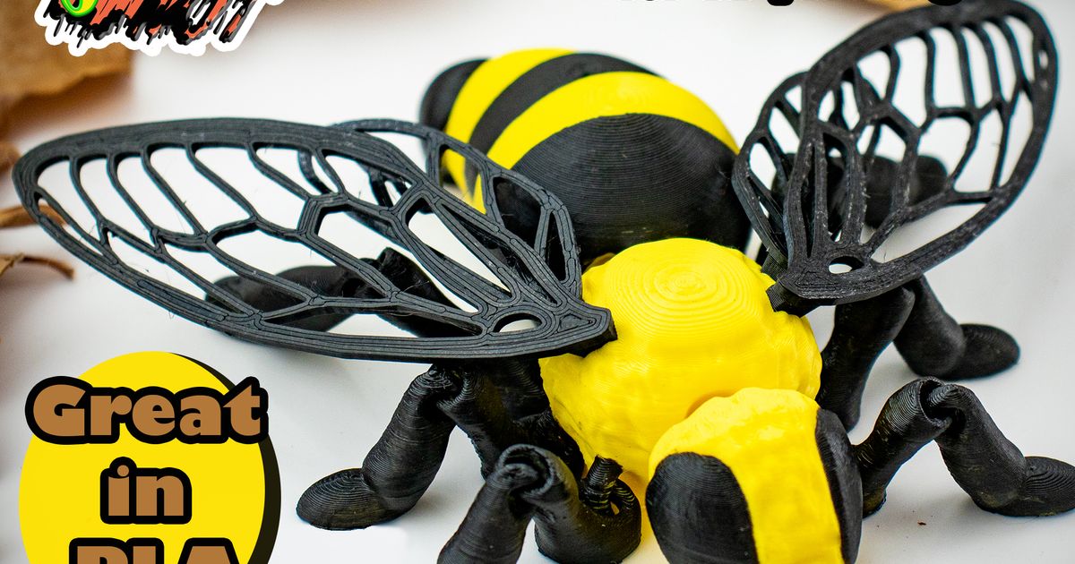 BEE FLEXI by 3D Joy | Download free STL model | Printables.com