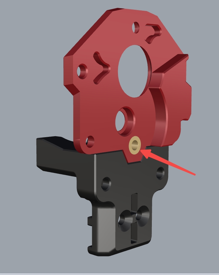 voron 0.2 MiniSB_Motor_Plate with M3 Brass heatstake inserts - short ...