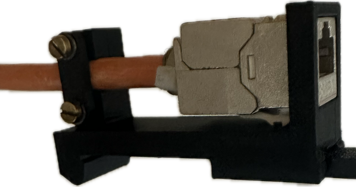 Ethernet Keystone Din Mount by creepe95 | Download free STL model ...