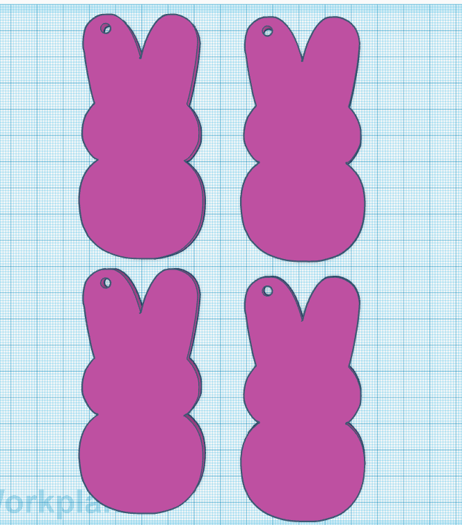 Peep Keychains X4 by brooke93 | Download free STL model | Printables.com