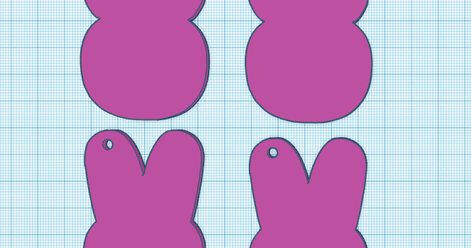 Peep Keychains X4 by brooke93 | Download free STL model | Printables.com