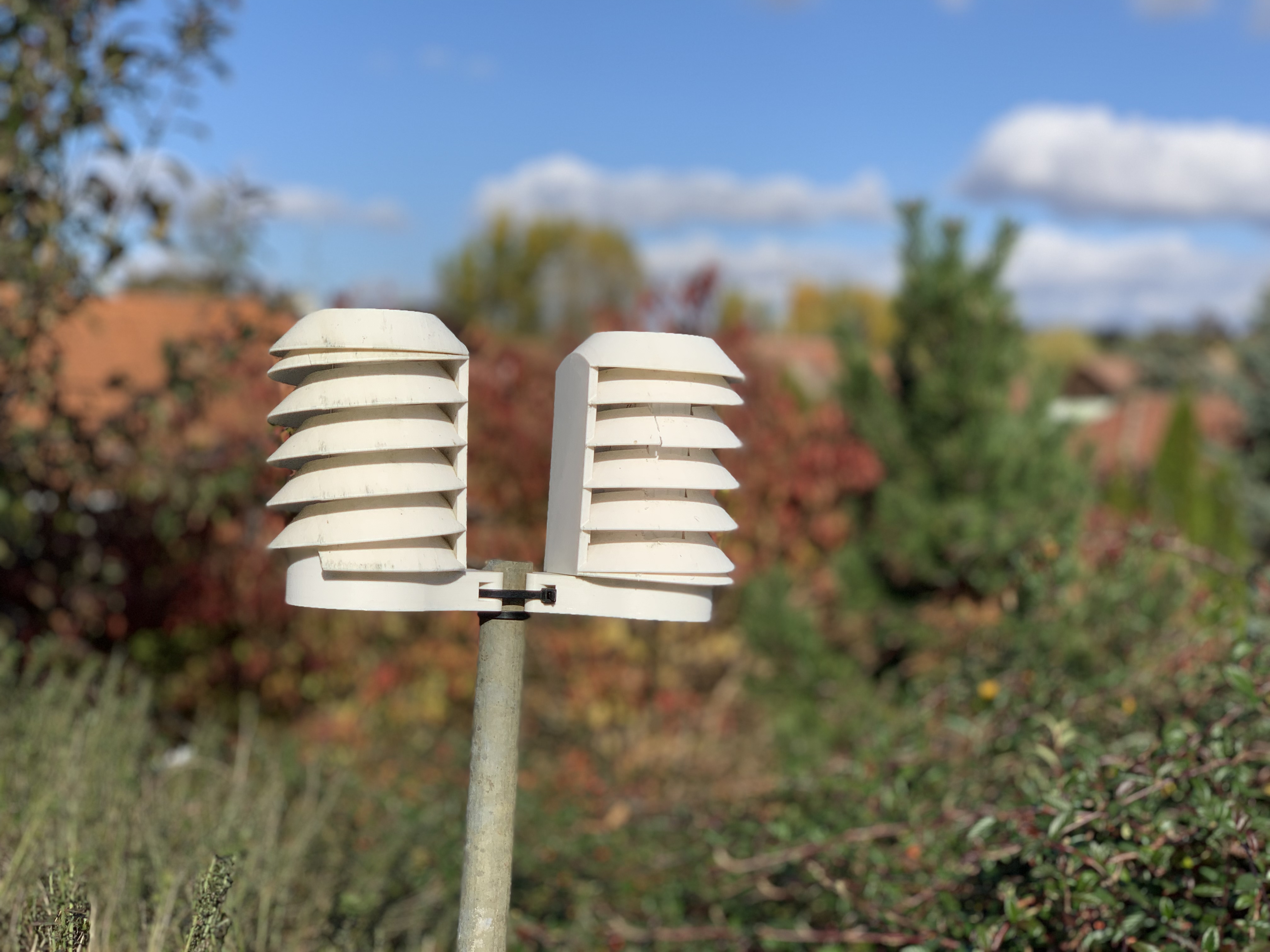 Mount and Radiation Shield for Netatmo and Generic 433MHz Weather ...