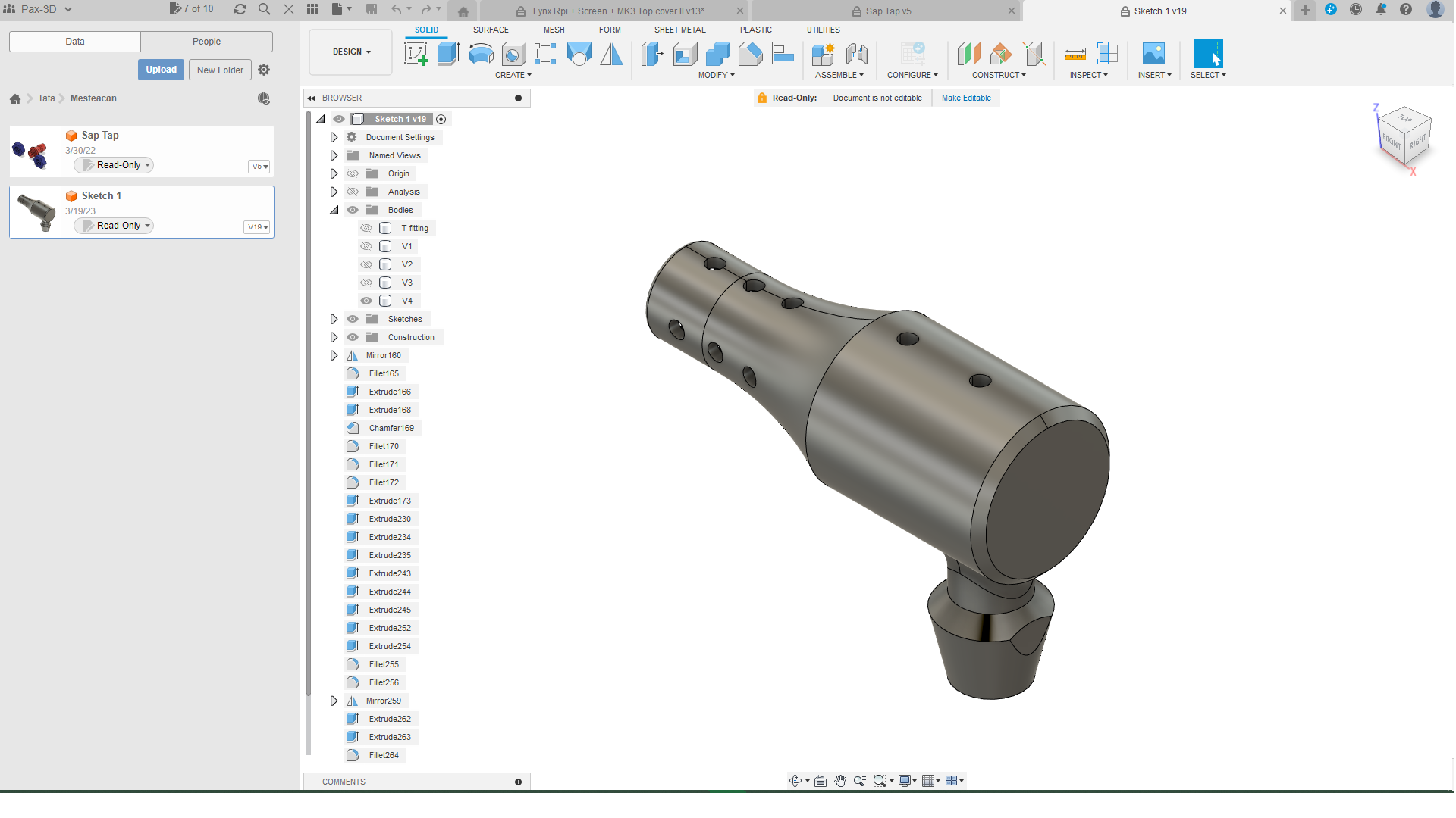 Tree Sap Tap by Ciprian Pasca | Download free STL model | Printables.com