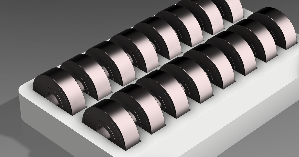 608 Ball Bearing Storage (x8/x16) by 3DPrintex | Download free STL ...