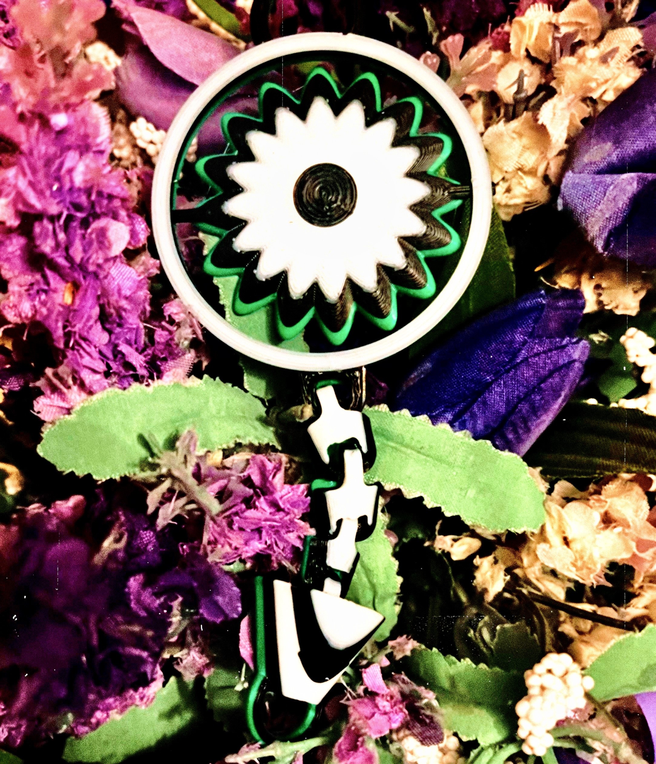 Spring Flower Spinner Flexi Keychain by FlowMax3D | Download free STL ...