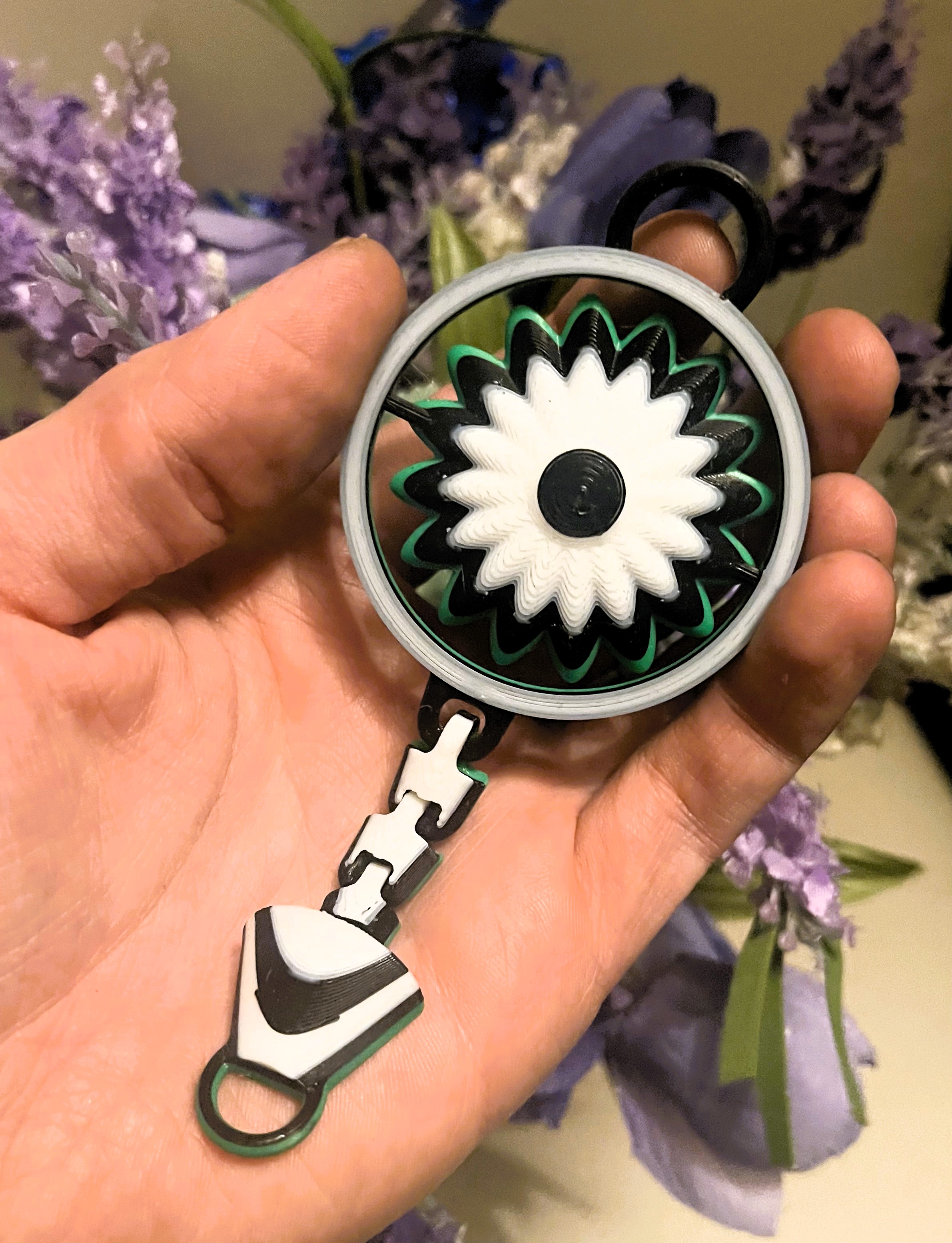 Spring Flower Spinner Flexi Keychain by FlowMax3D | Download free STL ...