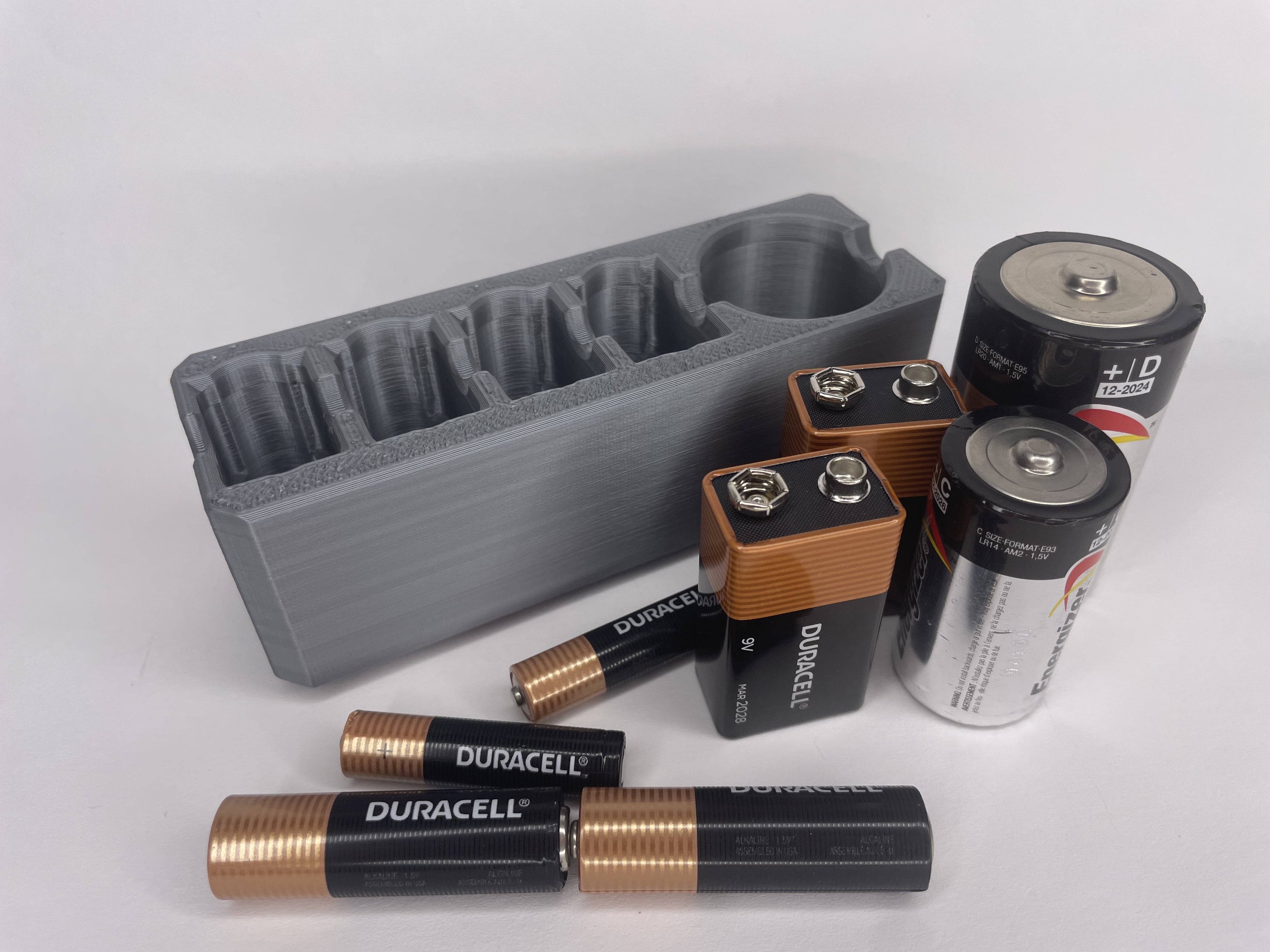 AAA, AA, 9V, C, or D Battery Organizer by Devise3D | Download free STL ...