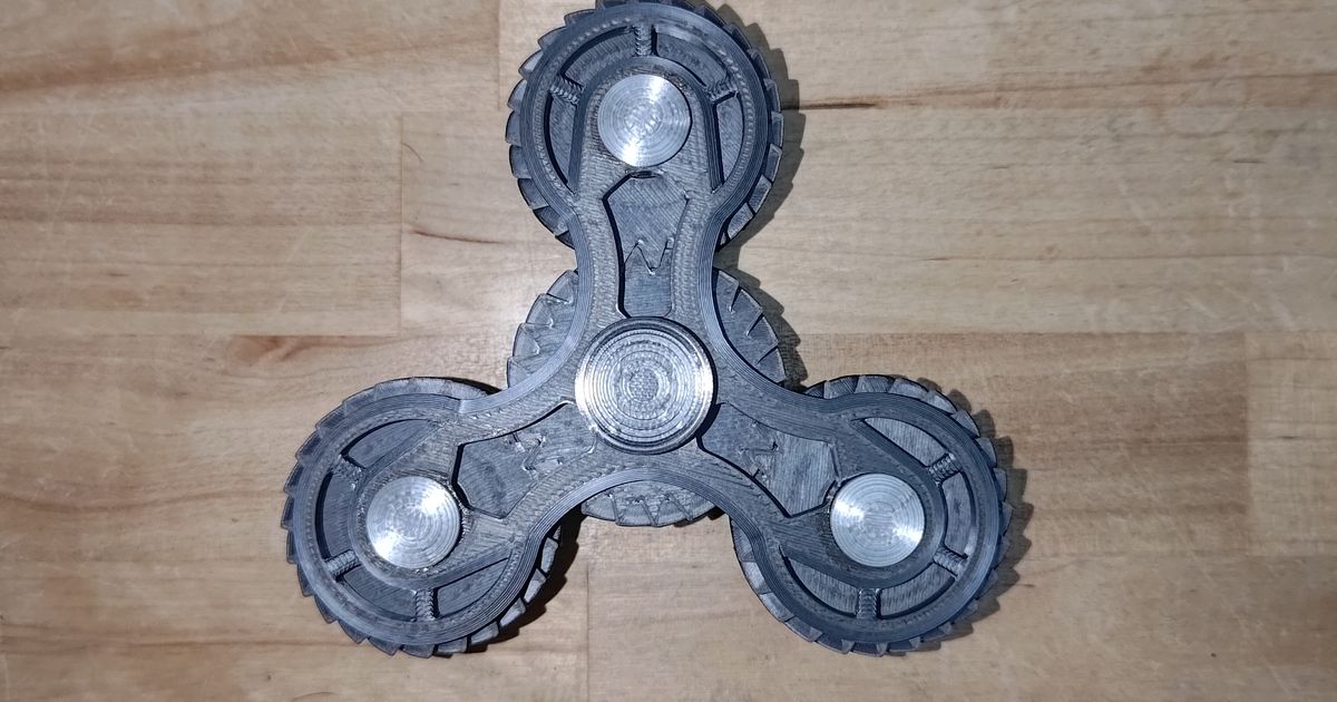 Geared Fidget Spinner by SYST3M_OVERIDE | Download free STL model | Printables.com
