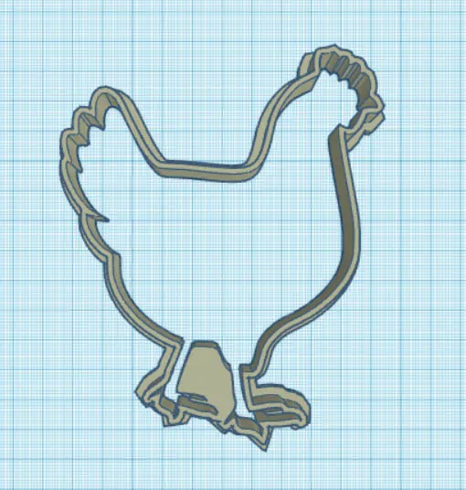 Hen cookie cutter by rafknaf | Download free STL model | Printables.com