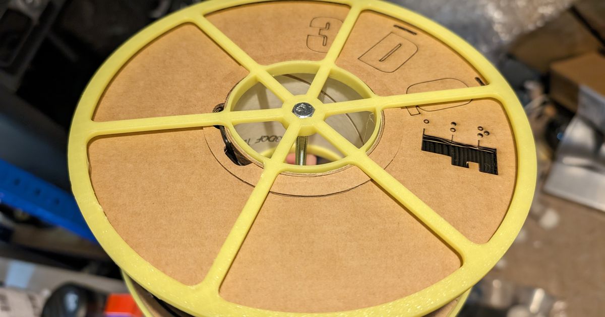 Spool rim/strengthener for 3DQF cardboard filament spools by Gareth79 ...