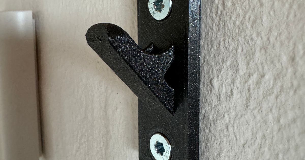 Robust Wall hanger by PLA | Download free STL model | Printables.com