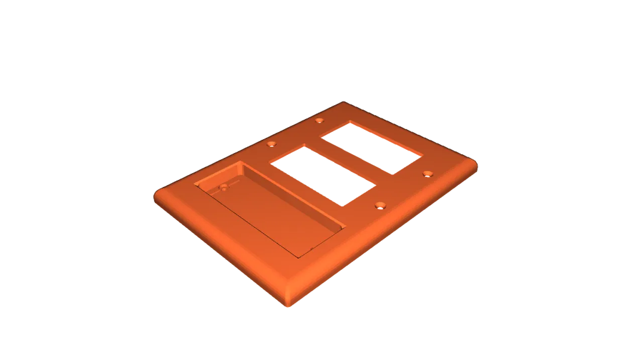 Electrical faceplate by ken | Download free STL model | Printables.com