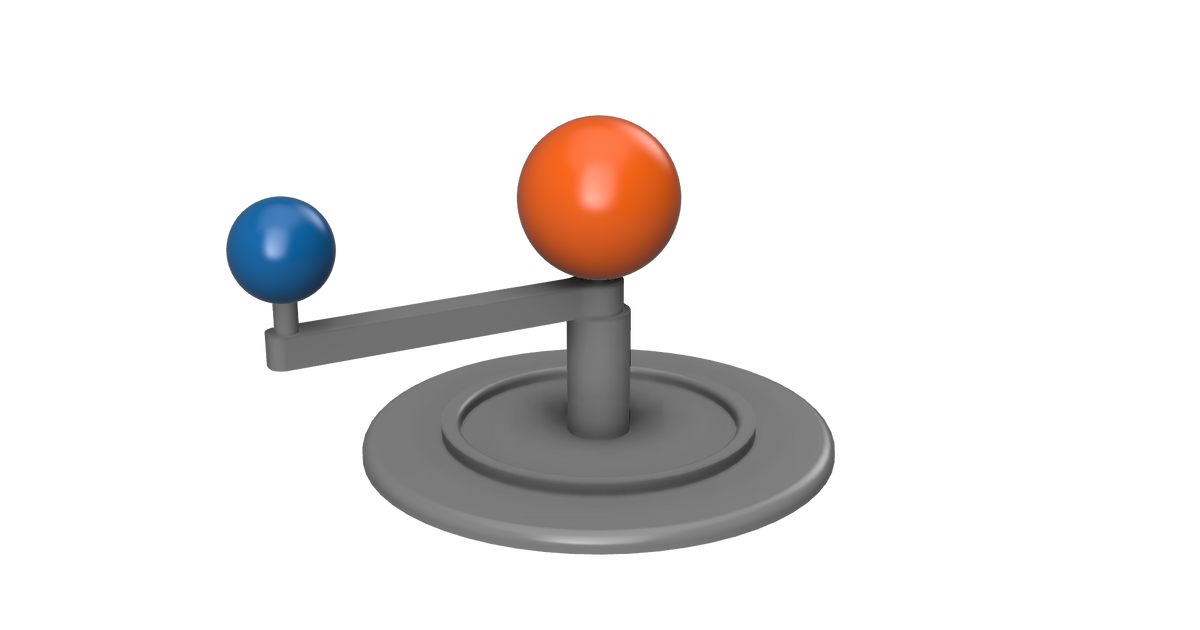 Minimal Sun & Earth Orrery by 3DPrintex | Download free STL model ...