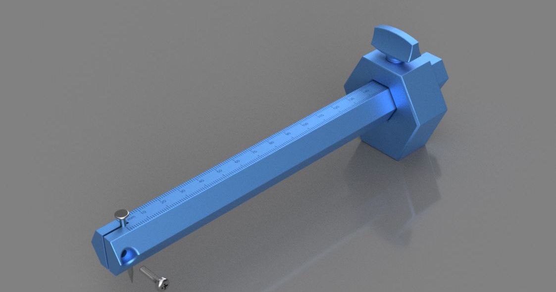Sliding Marking Gauge Hexagonal Shape - Truschino per tracciatura by ...