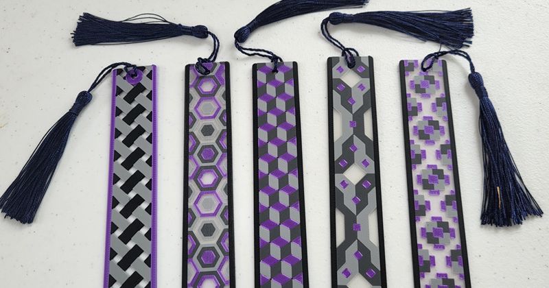 Multicolor Patterned Bookmarks by reavenk | Download free STL model ...