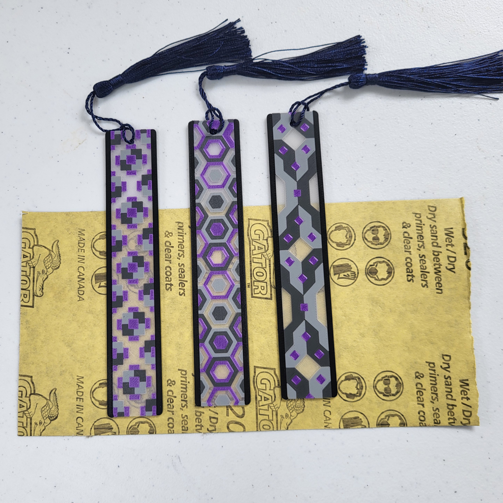 Multicolor Patterned Bookmarks by reavenk | Download free STL model ...