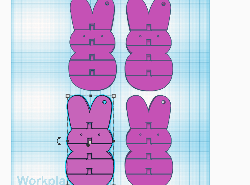 Flexi Peep Keychain x4 by brooke93 | Download free STL model ...