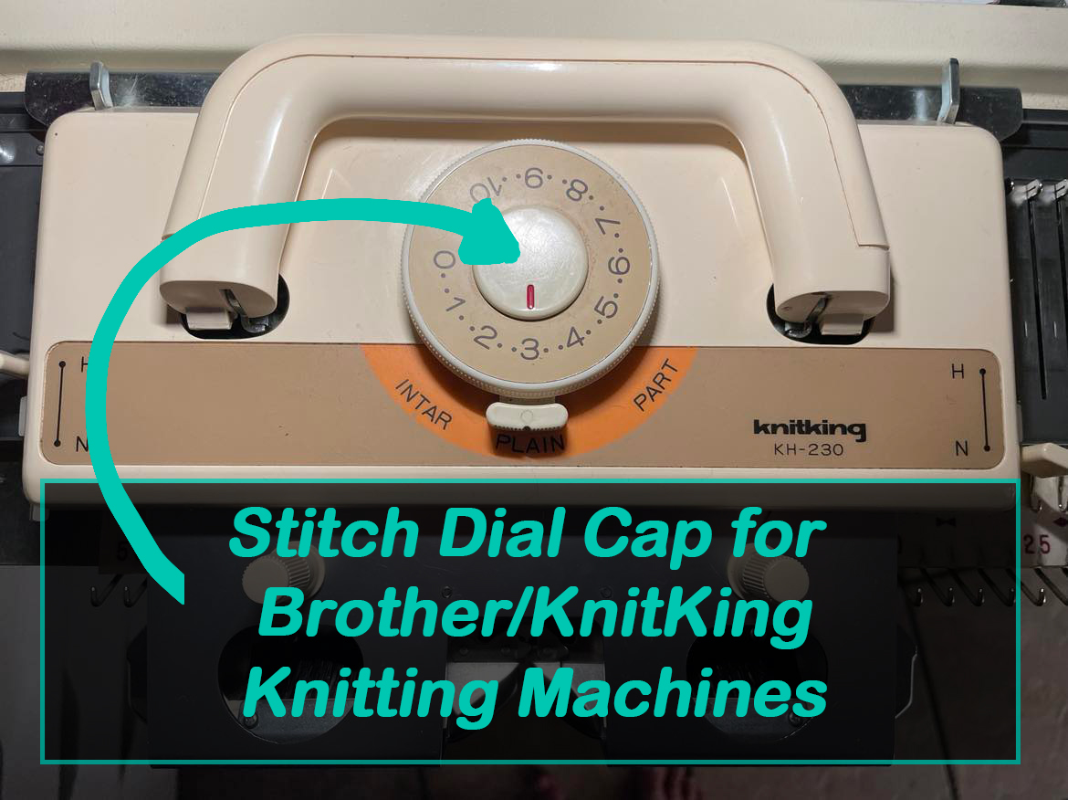Knitting Machine Brother / KnitKing carriage Stitch Dial Cap por Knot ...