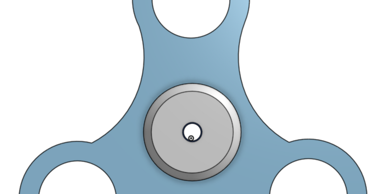 Fully 3d Printed Simple Fidget Spinner by Meelon | Download free STL ...