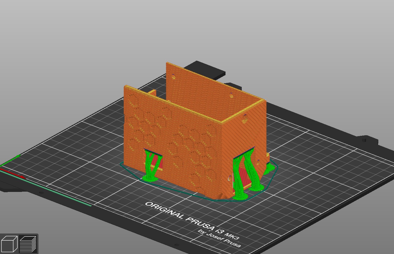 Prusa i3 MK2/2s PSU Cover with rear power input by Tmpx64 | Download ...