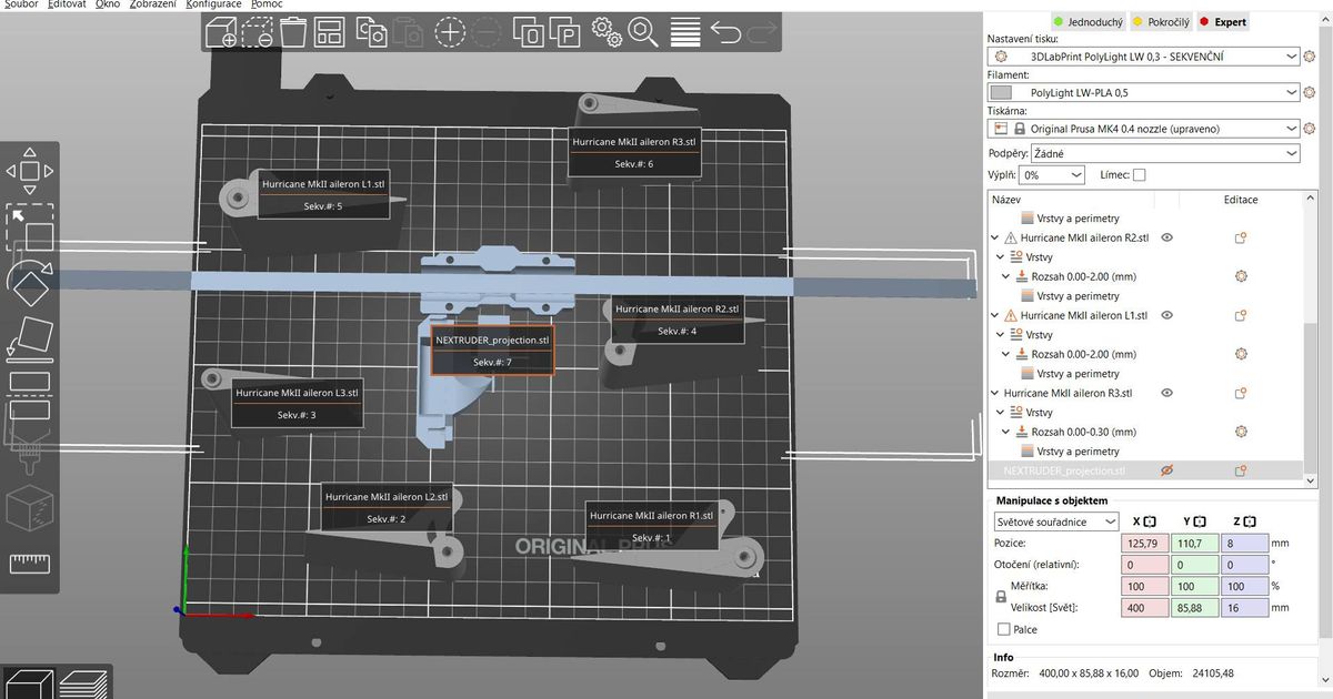 Sequential printing on MK4 - NEXTRUDER projection by zdzd | Download ...