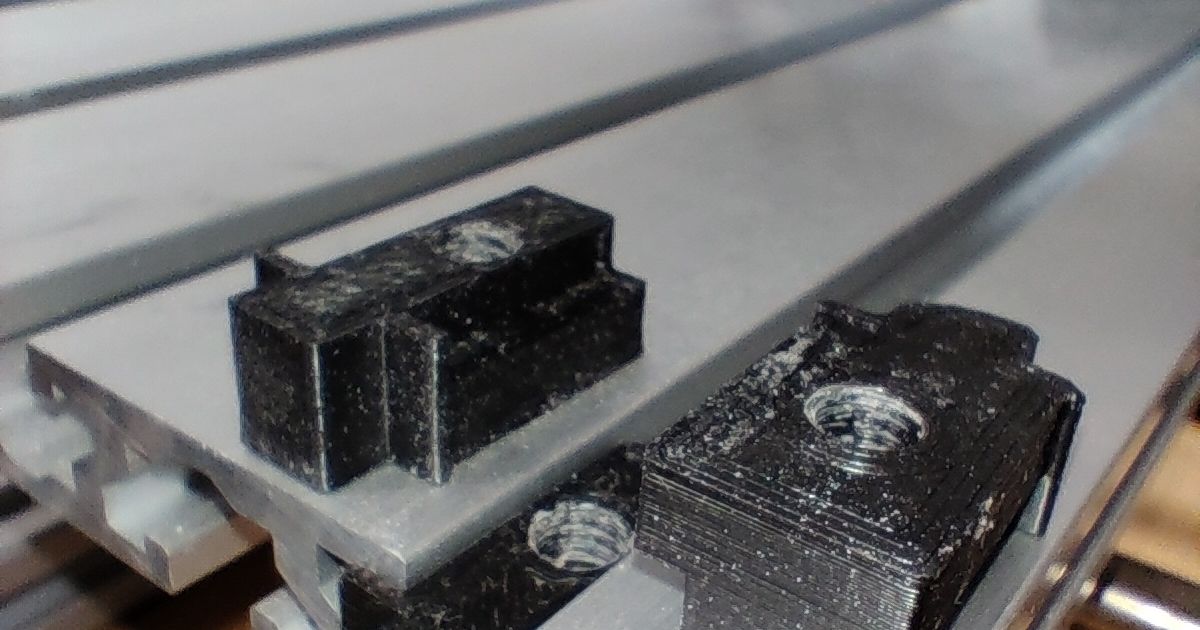 M6 T-Nut for CNC Router Table by t-nissie | Download free STL model ...