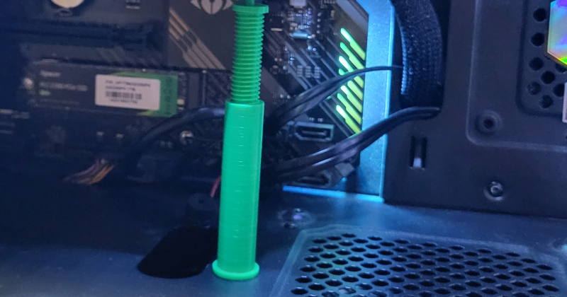 Adjustable graphic card holder support bracket by Tibor Csobolya ...