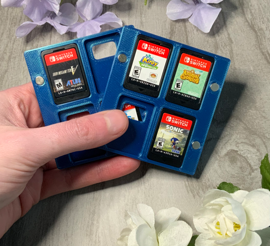 Nintendo Switch Cartridge Holder | Holds 4 or 8 cartridges | With or without magnets by Mouse ...