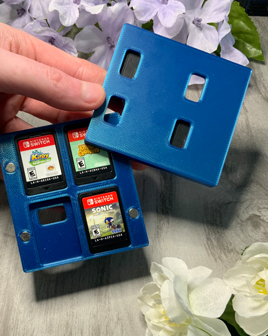 Nintendo Switch Cartridge Holder | Holds 4 or 8 cartridges | With or without magnets by Mouse ...
