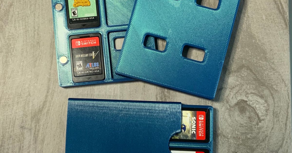 Nintendo Switch Cartridge Holder | Holds 4 or 8 cartridges | With or without magnets by Mouse ...