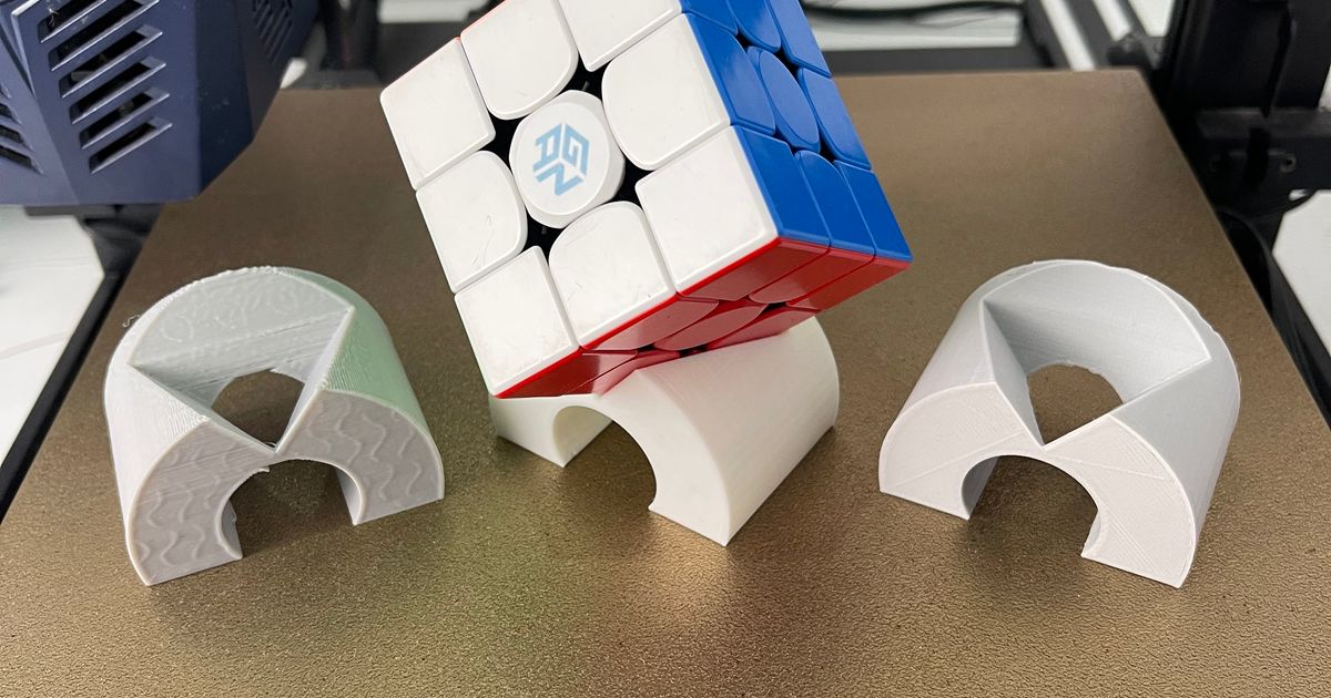 Rubik's Cube Display Stand Without Support by Azfar Danish | Download ...