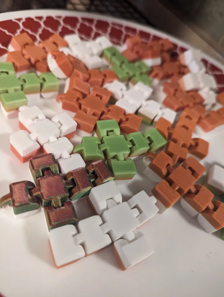 Articulated cross keychain by zombie | Download free STL model ...