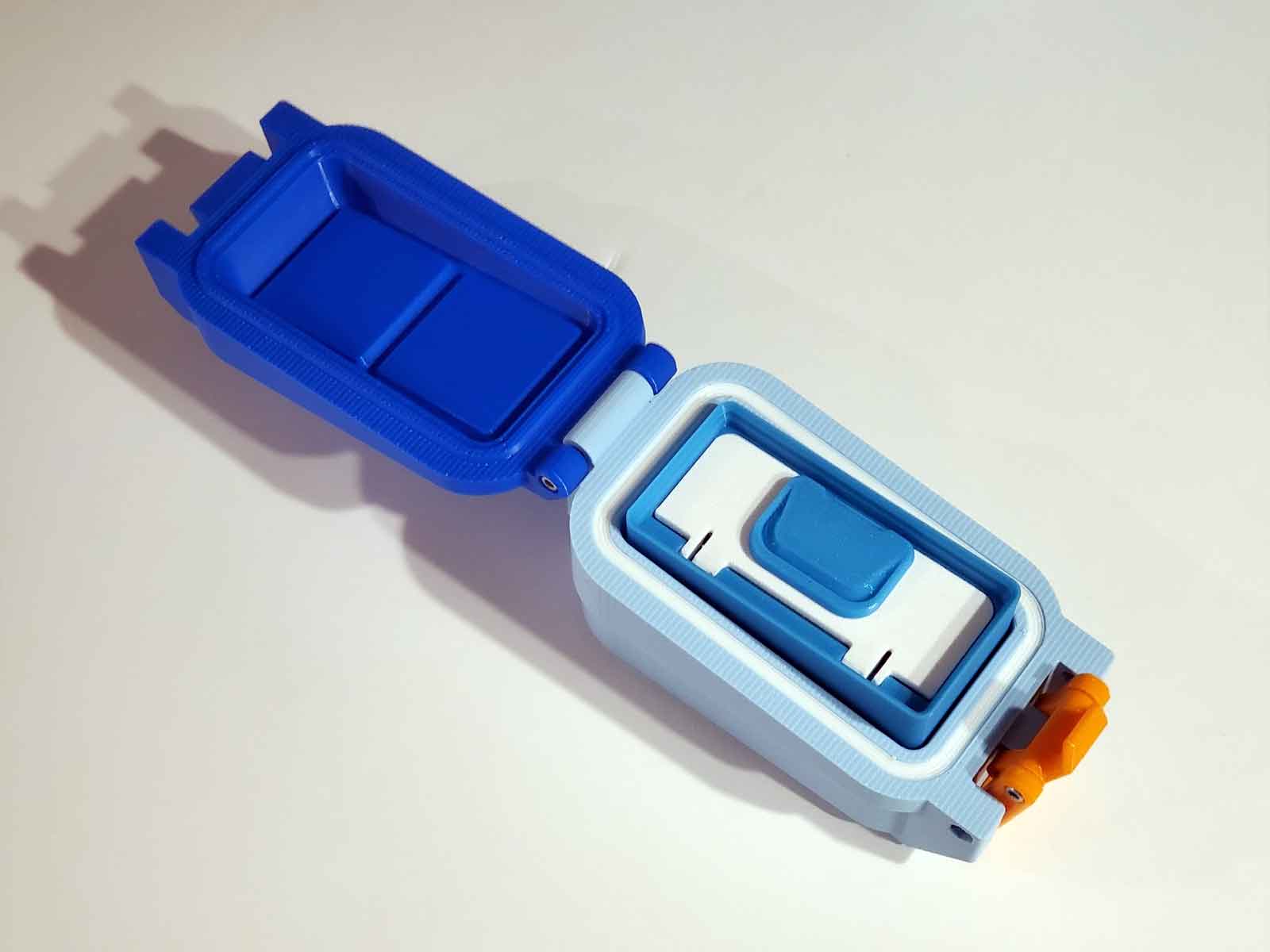 Gridfinity 1x2, 3, 4 (6U, 9U and 12U) Lidded Bin for Stuff with Latch ...