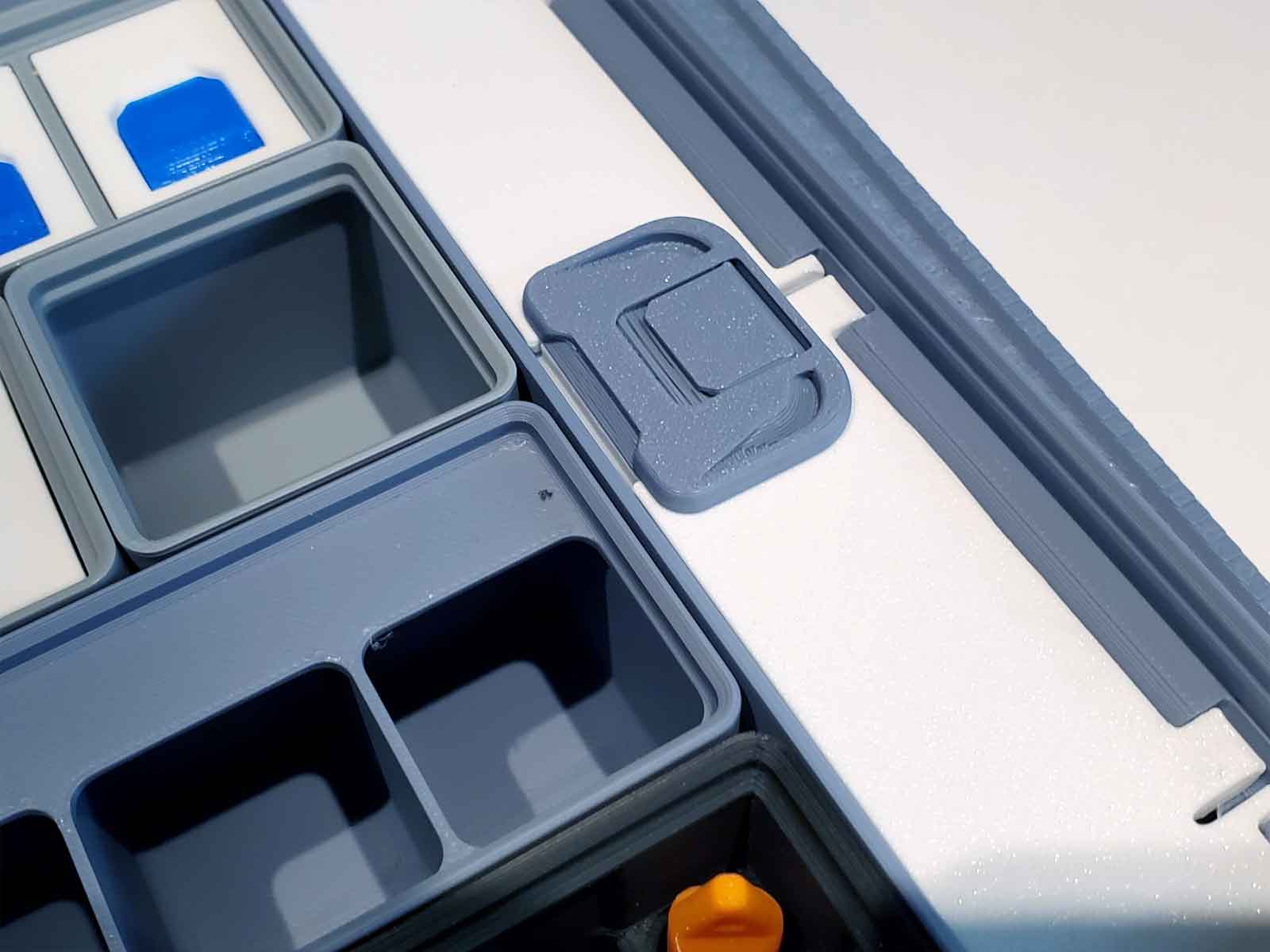 Gridfinity 1x2, 3, 4 (6U, 9U and 12U) Lidded Bin for Stuff with Latch ...